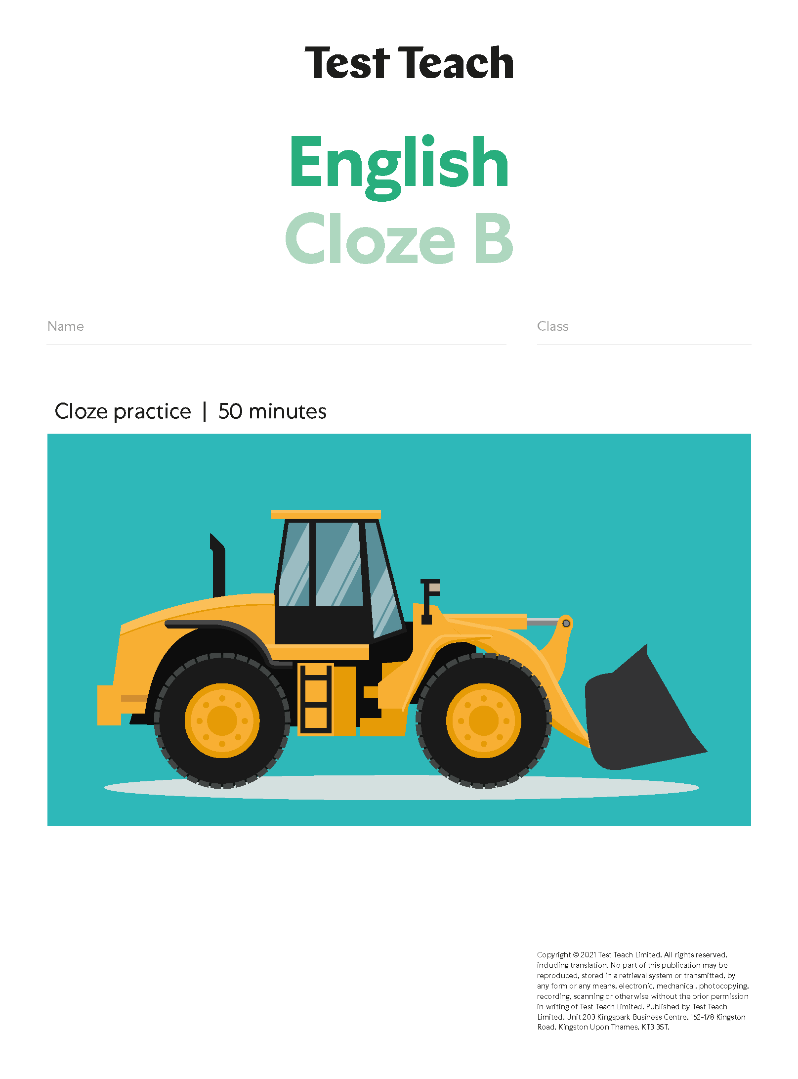 English Cloze B Test Teach