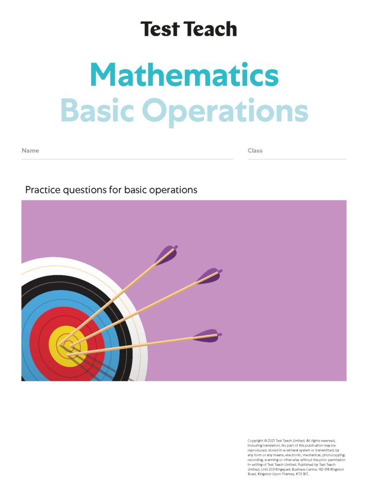 Mathematics | Basic Operations | Practice - Test Teach