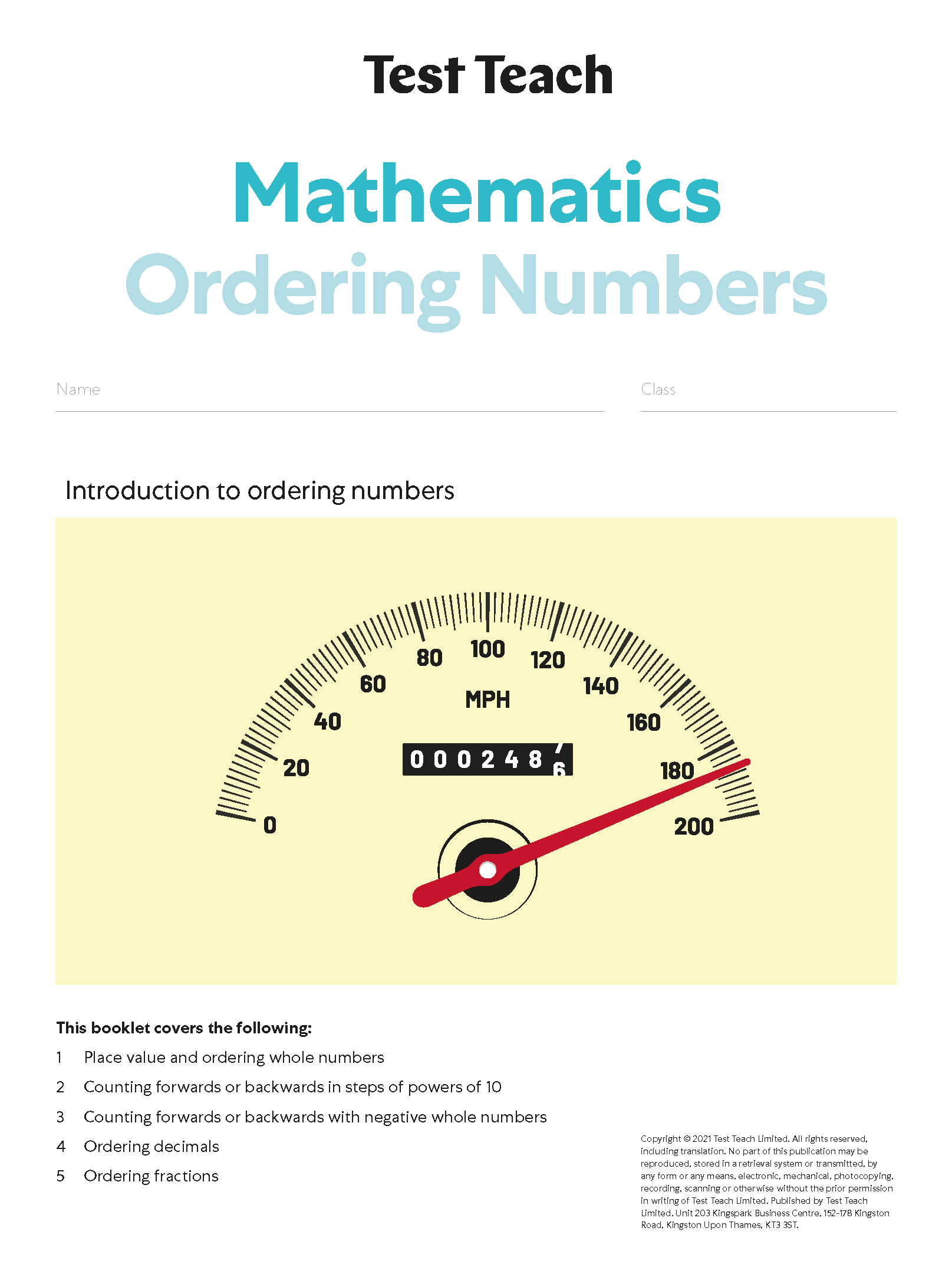 Mathematics | Ordering Numbers | Introduction - Test Teach