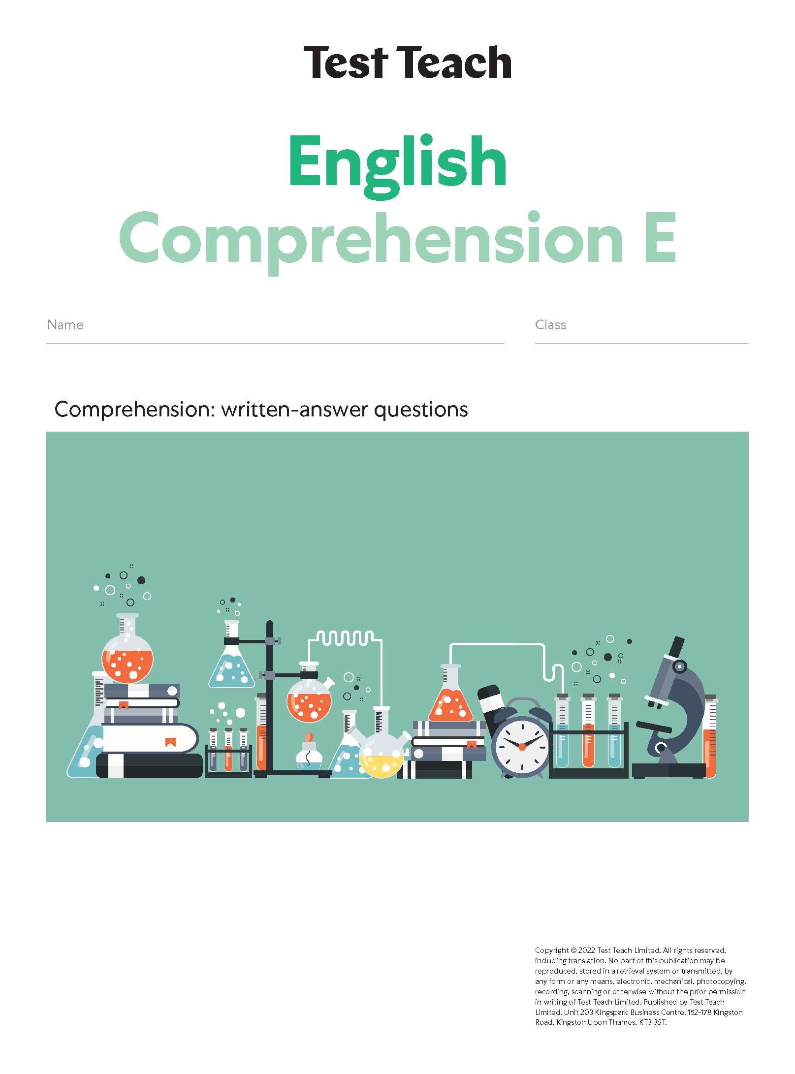 English | Comprehension E - Test Teach