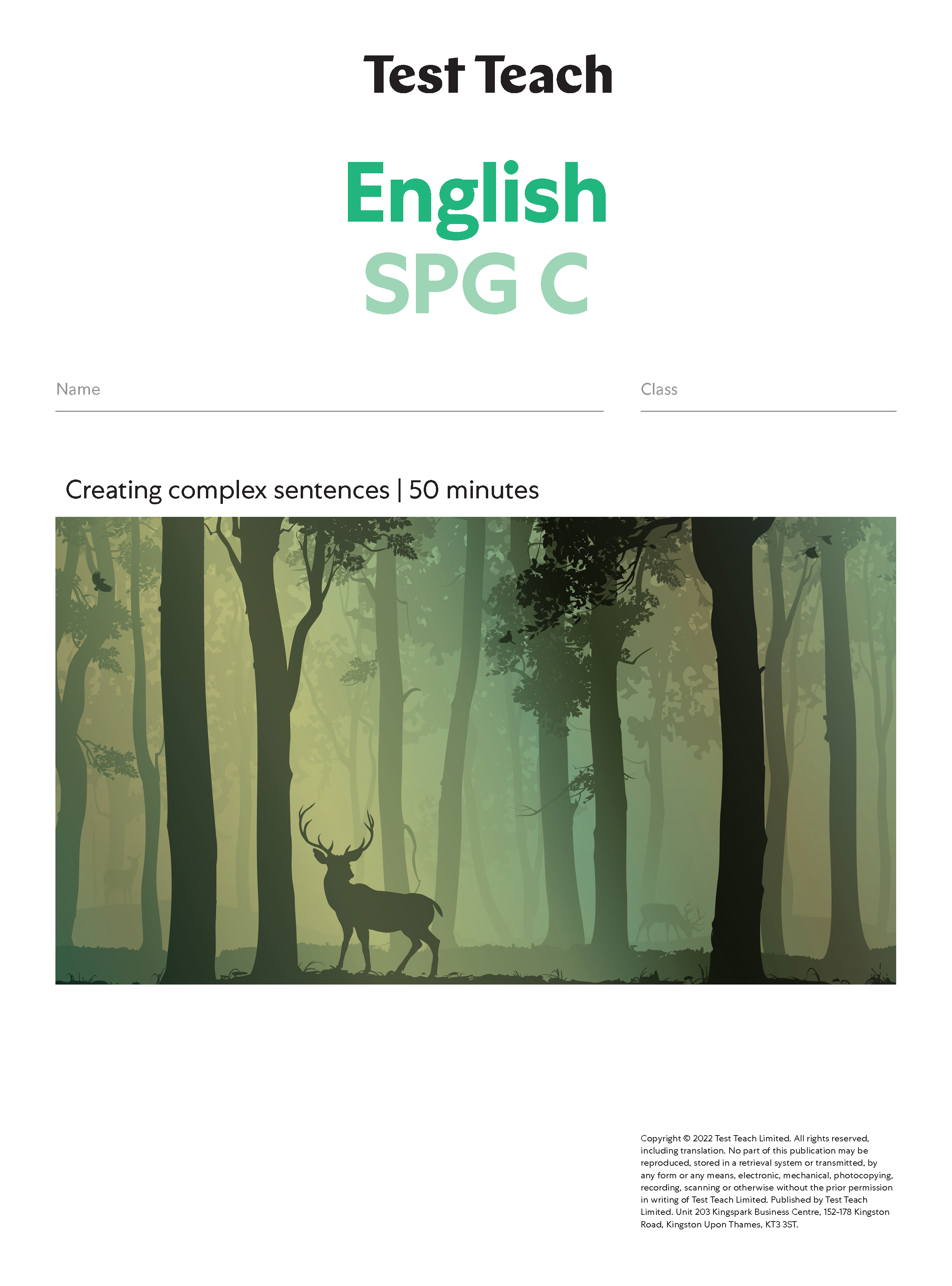 English | SPG C - Test Teach