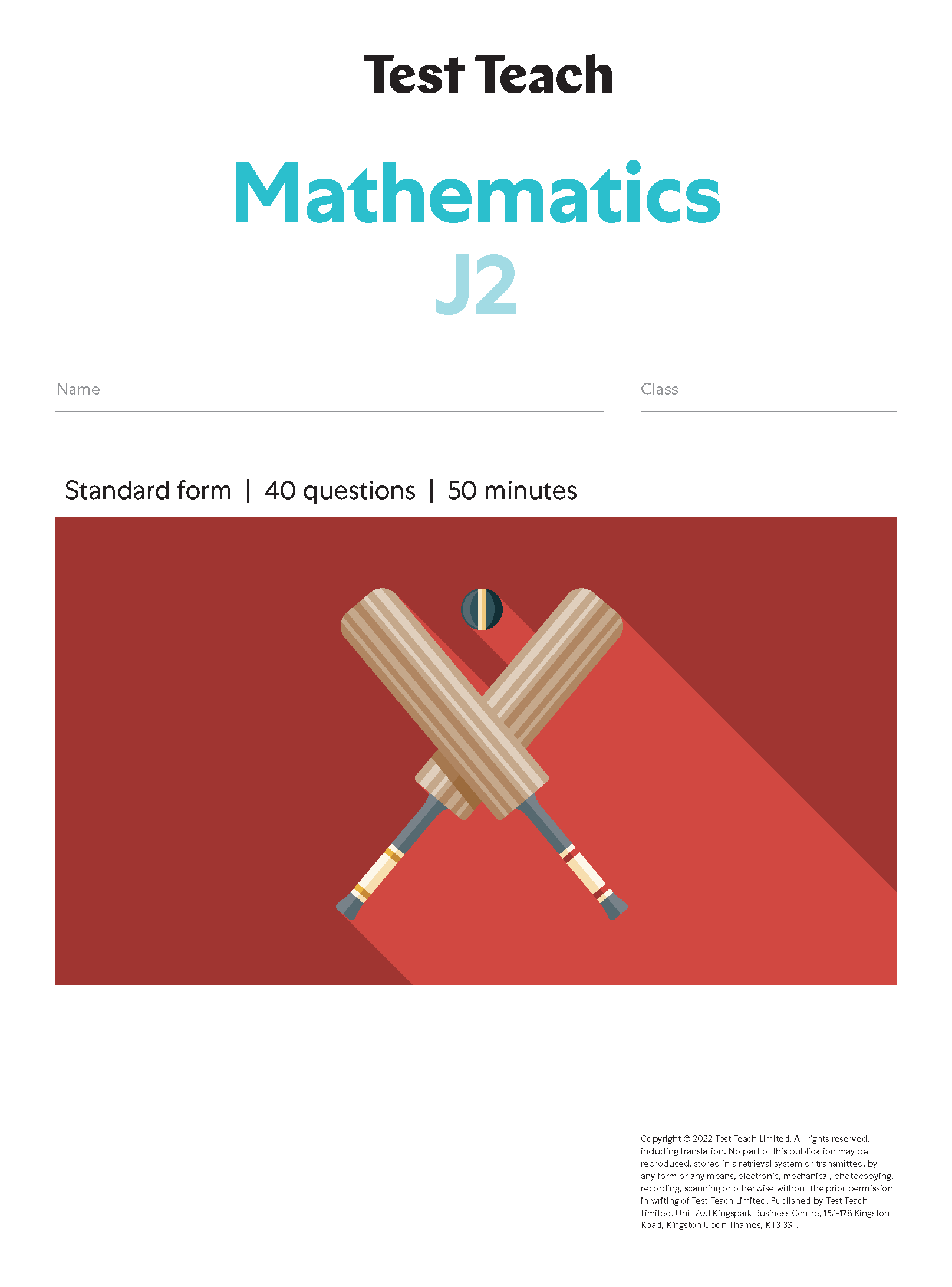 Mathematics J2 Test Teach
