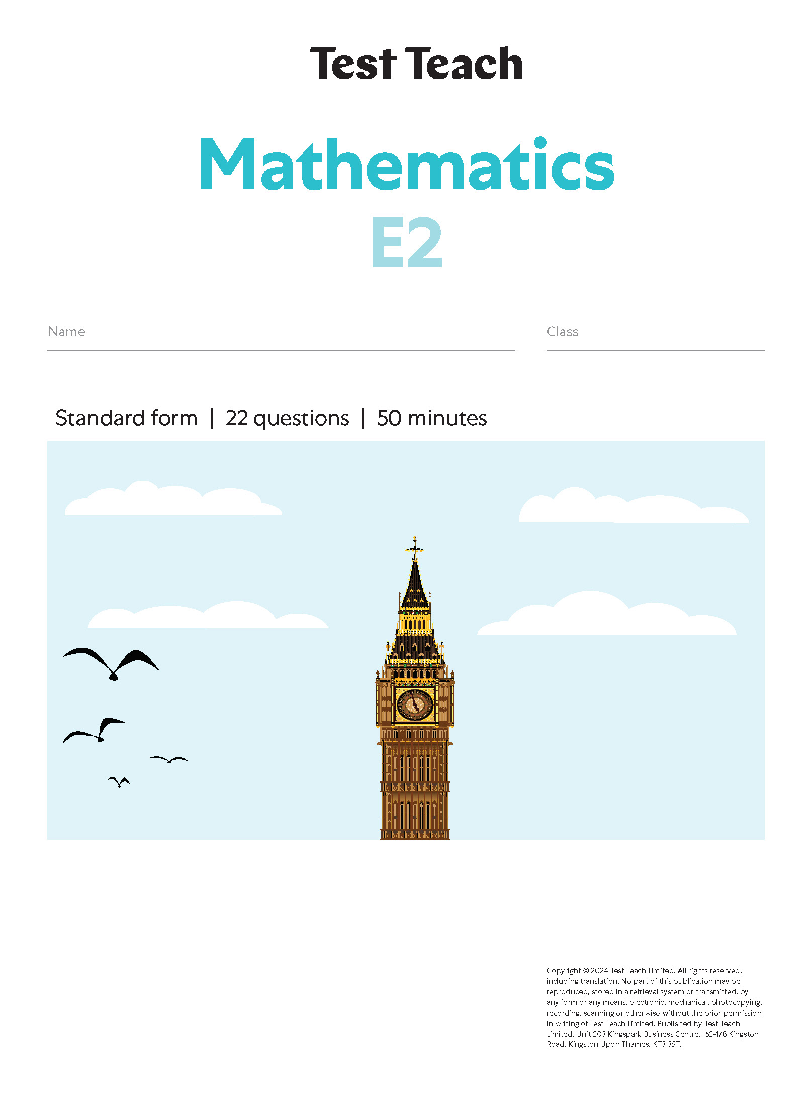 Mathematics | E2 - Test Teach