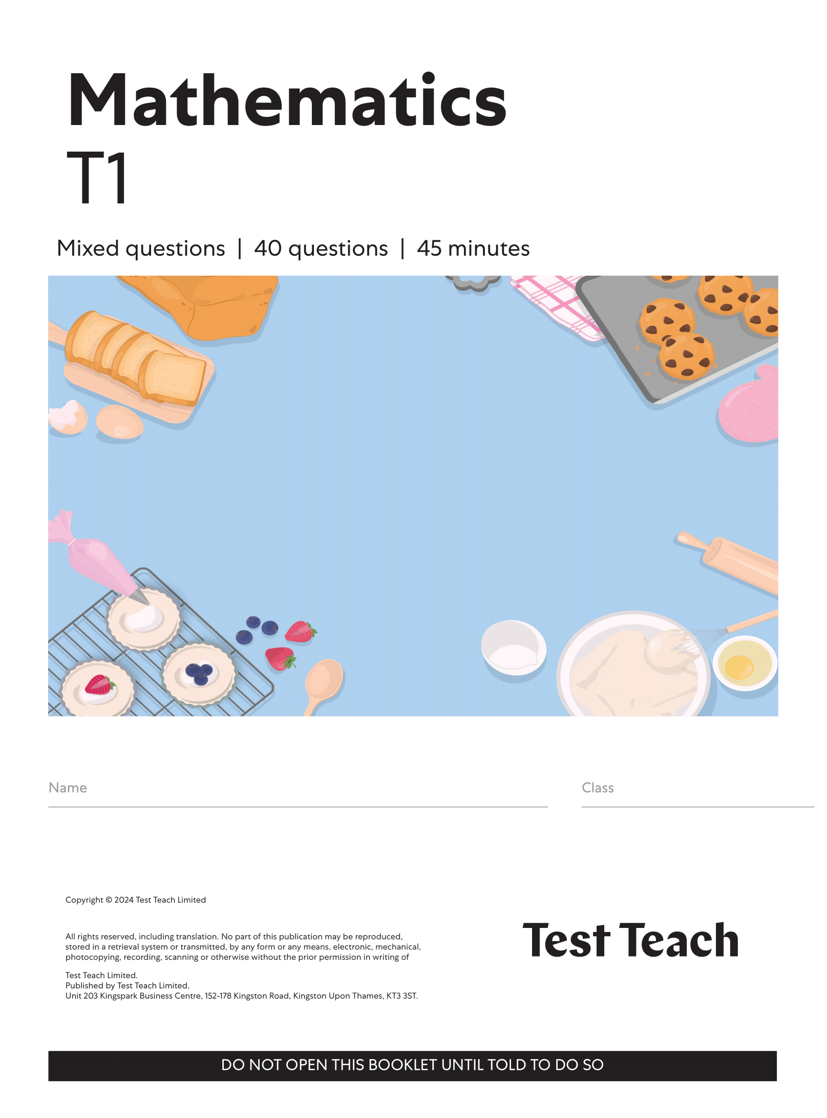 Mathematics | T1 - Test Teach