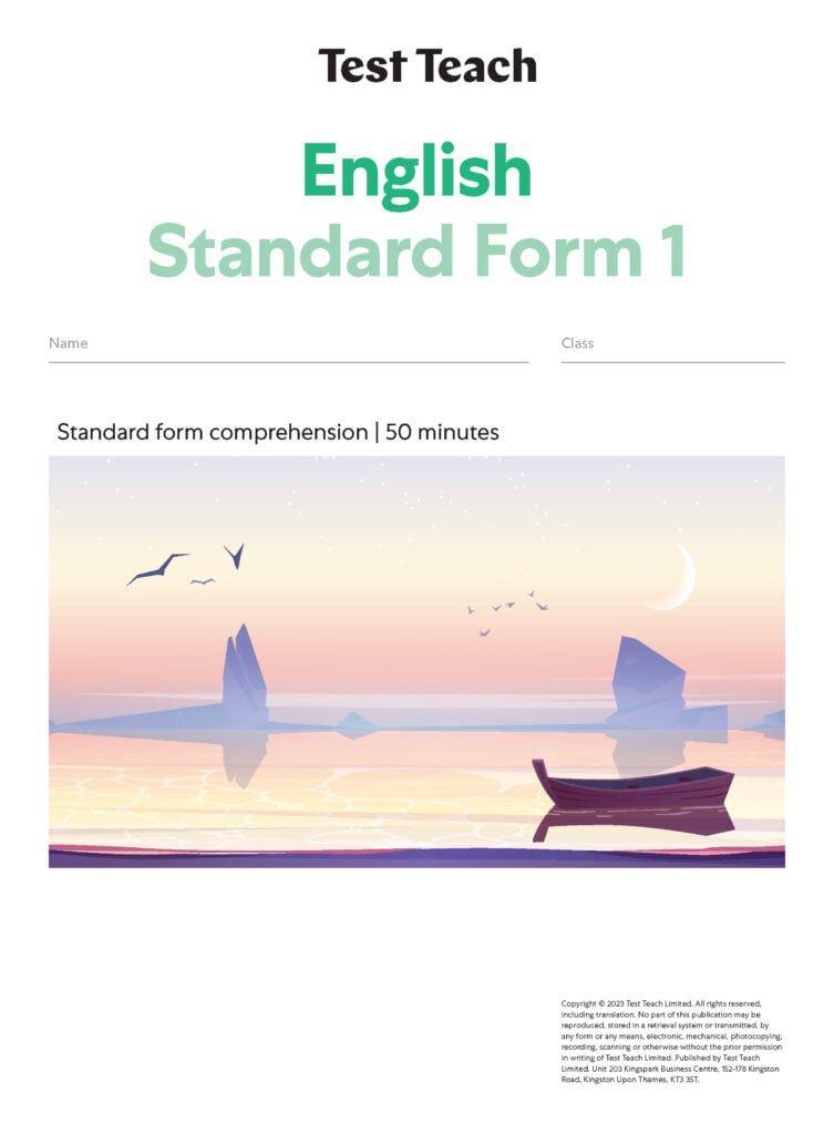 English | Standard Form 1 - Test Teach