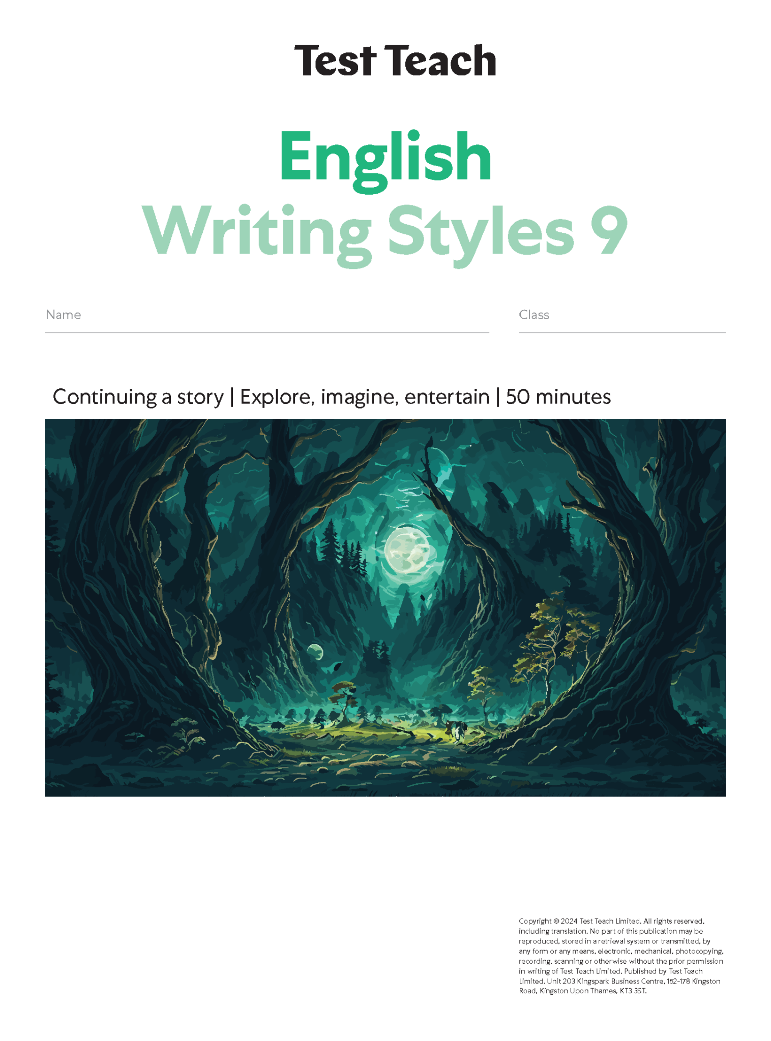 English | Writing Styles 9 - Test Teach